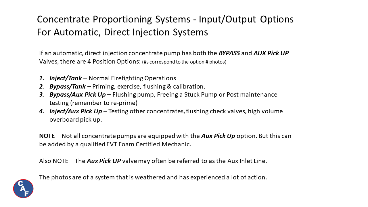 Proportioner In/Out Valve Options - CompressedAirFoam.com & A-Foam.org